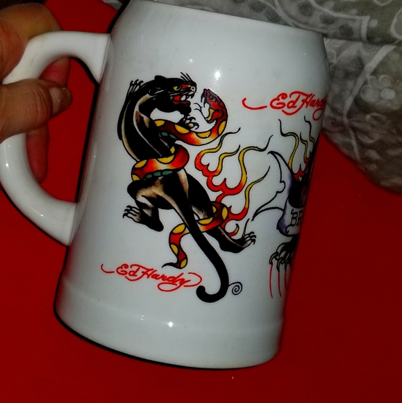 Ed Hardy | Kitchen | Ed Hardy Beer Stein Tiger And Snake | Poshmark